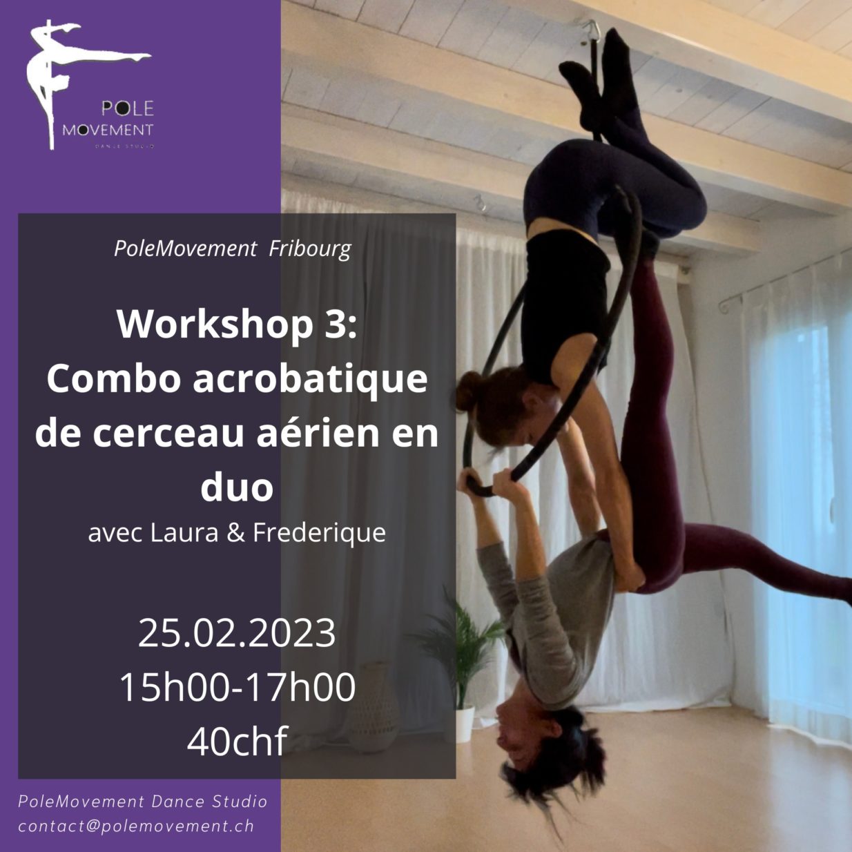 Combo acrobatique de cerceau aérien en duo avec Laura & Frédérique ...